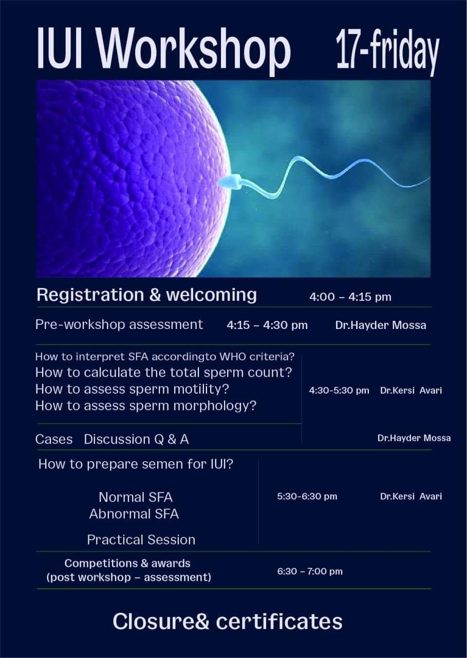 IFS -17&18 Conference agenda – IRAQI FERTILITY SOCIETY