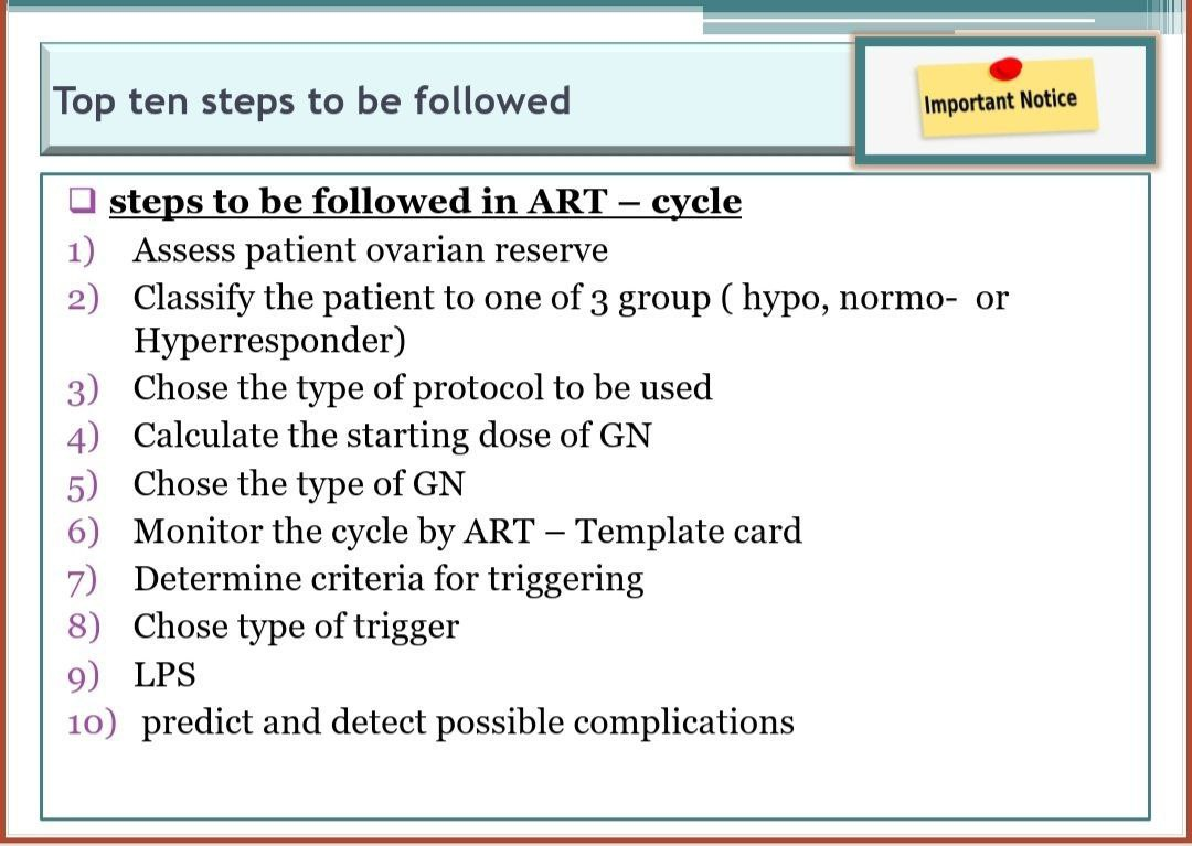 IFS- Recommended Check List in IVF/ICSI ( Top 10 Steps ) – IRAQI ...